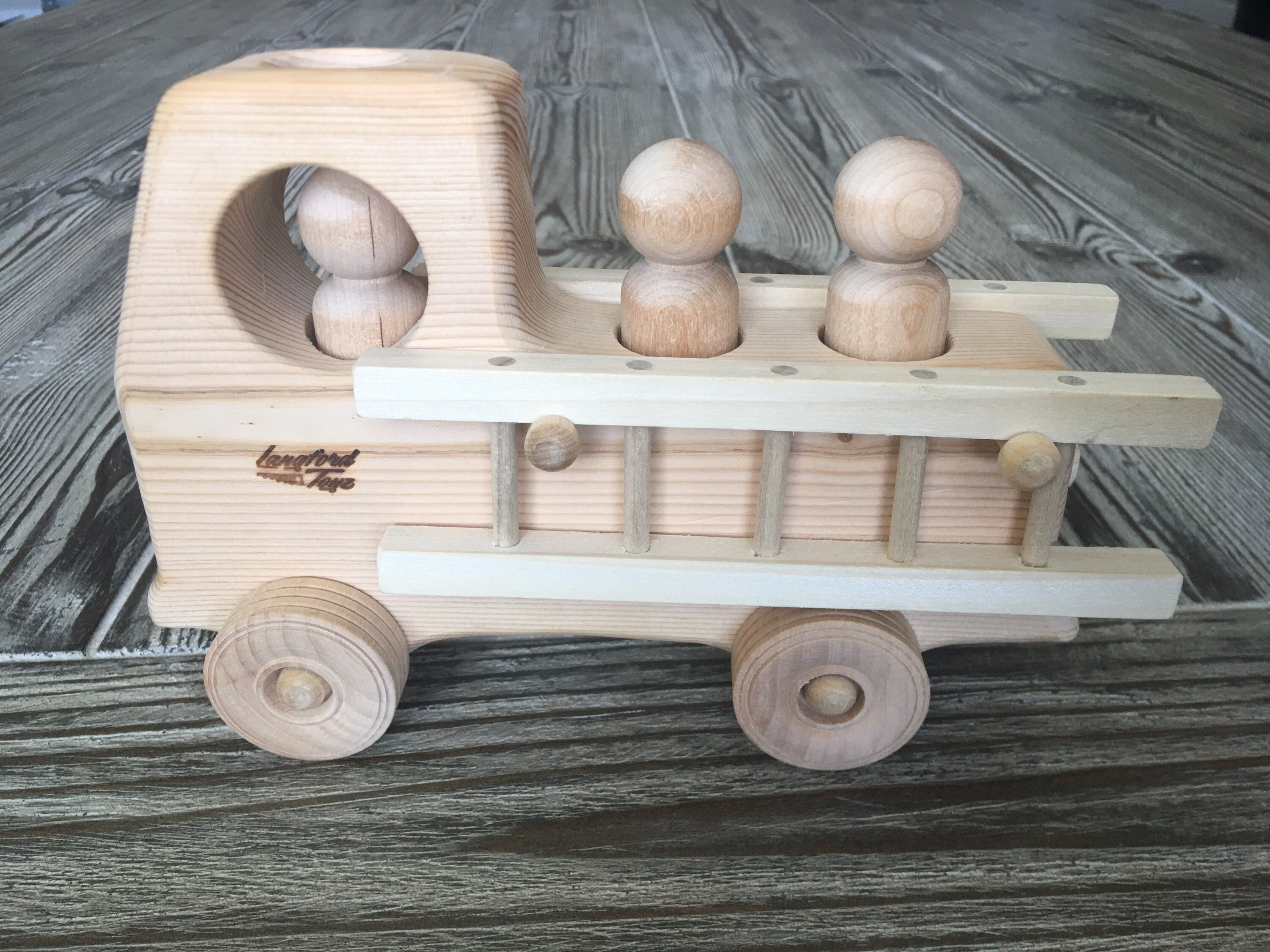 Wood Fire Engine - Etsy