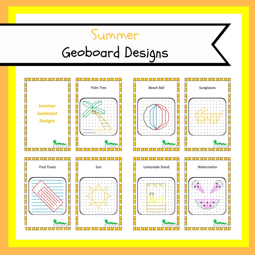 Summer Geoboard Designs - Etsy
