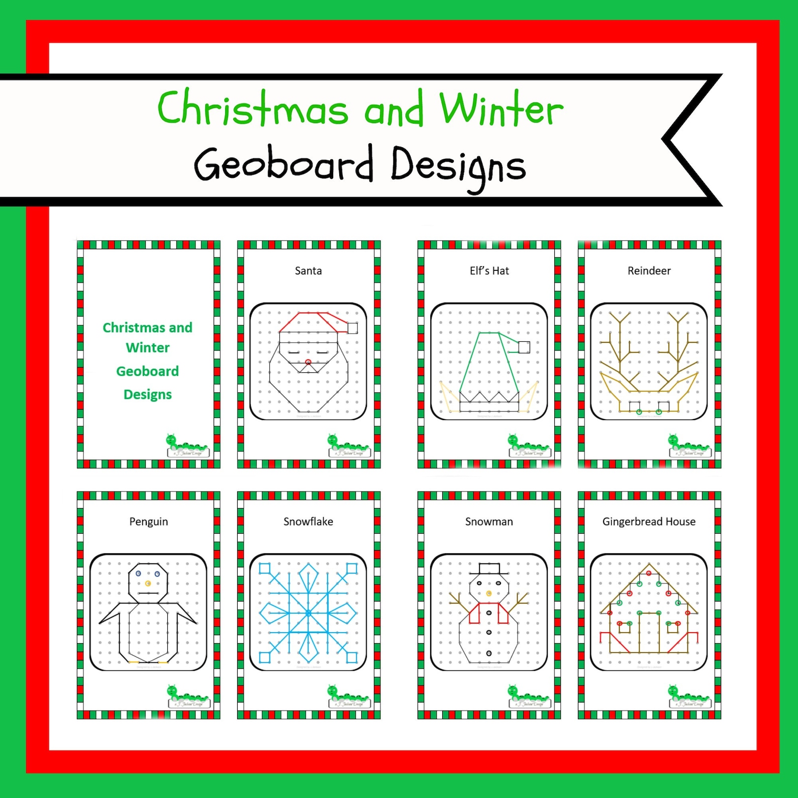 Christmas and Winter Geoboard Design - Etsy