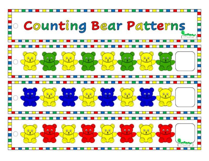 Counting Bear Patterns - Etsy