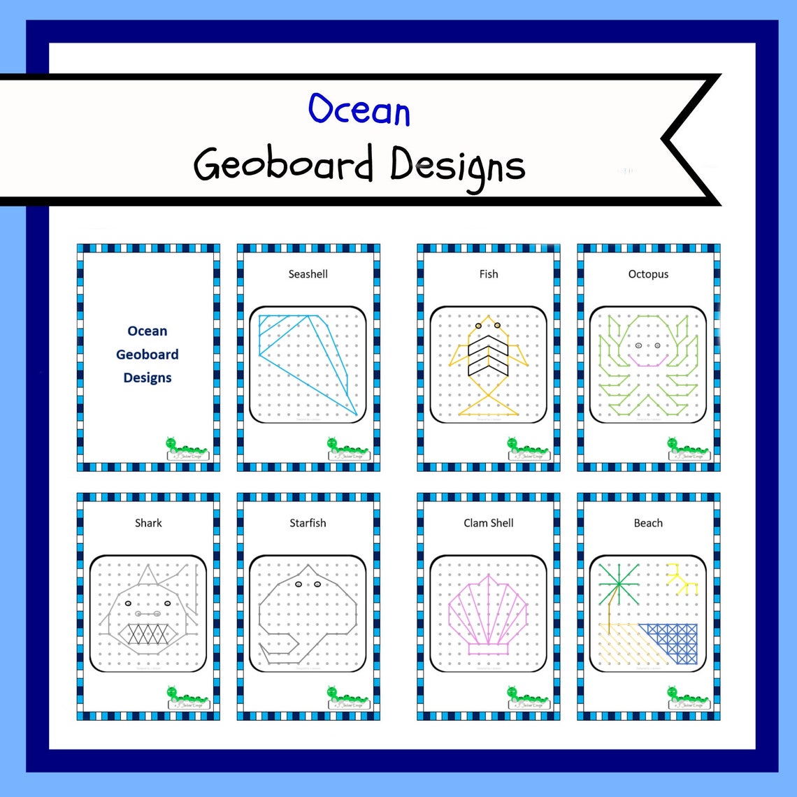 Ocean Geoboard Designs - Etsy