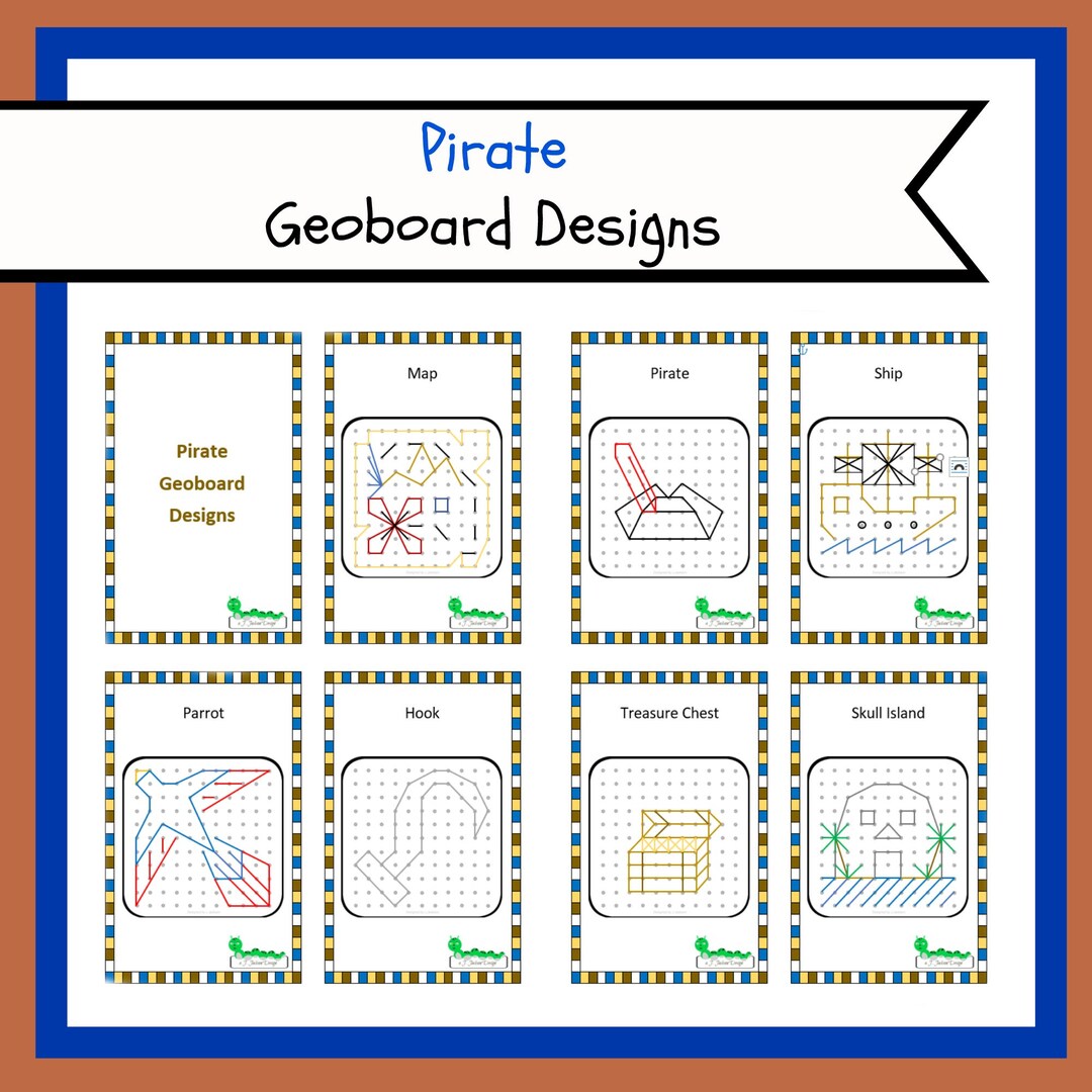 Pirate Geoboard Designs - Etsy