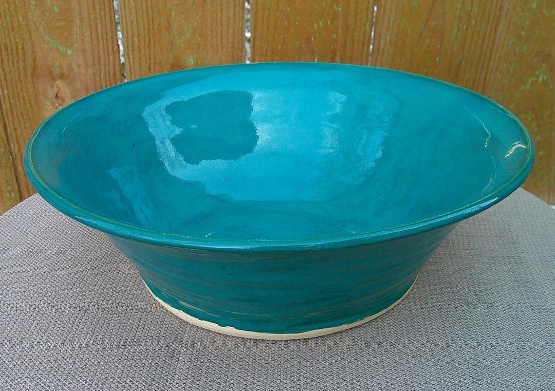 Ocean Tides Handcrafted Stoneware Bowl- Rustic Handmade Pottery ...