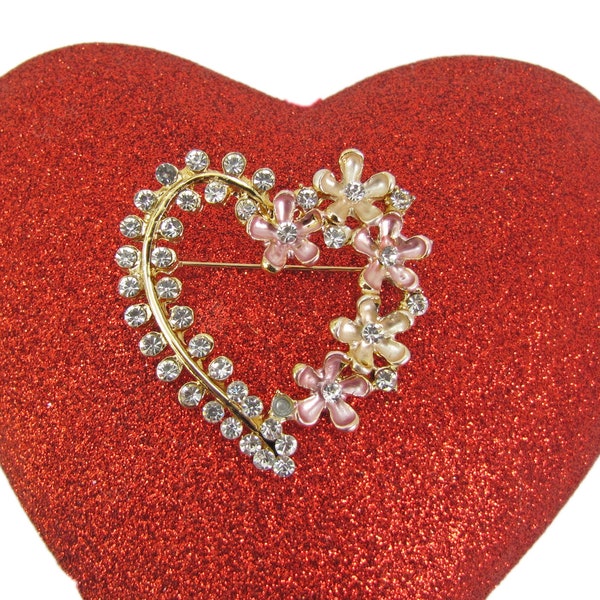 Heart Brooch - Etsy