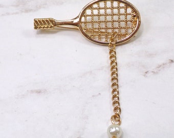 Tennis Racquet Pin - Etsy