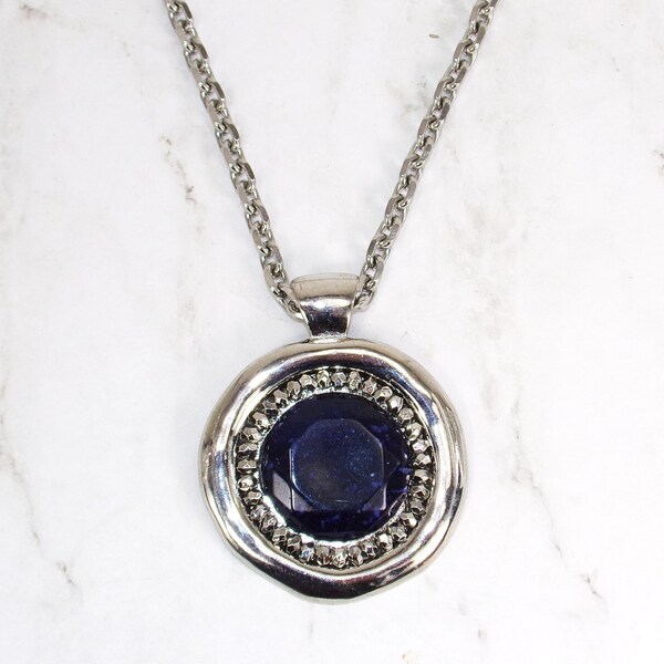 Large Silver Round Pendants - Etsy