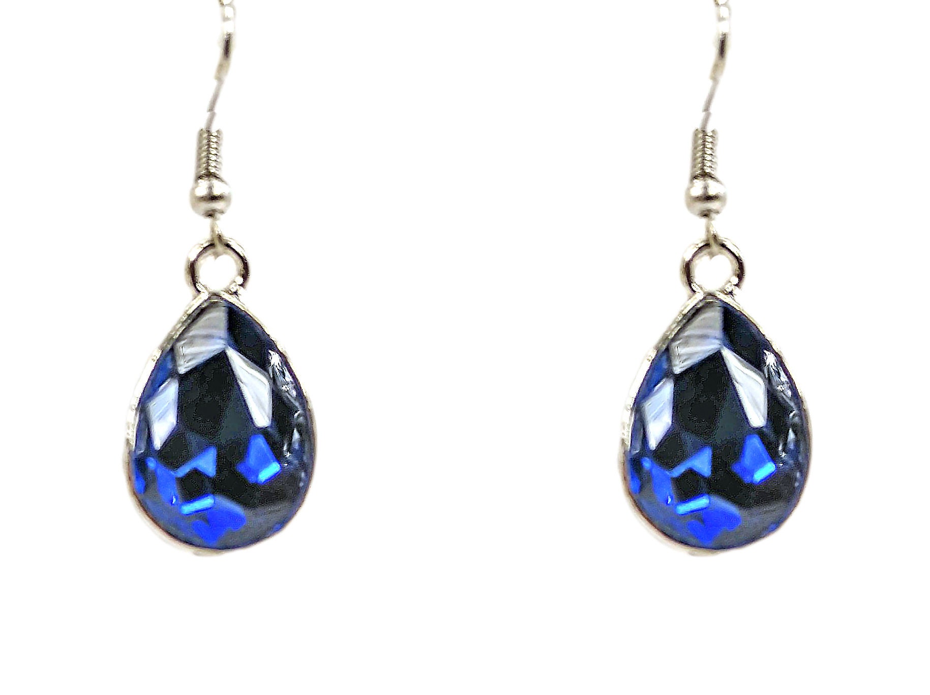 Blue Crystal Statement Necklace and Earring Set Created With Blue ...