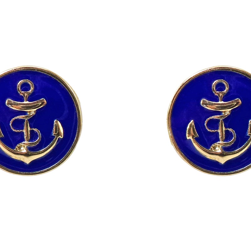 Anchor Earrings - Etsy
