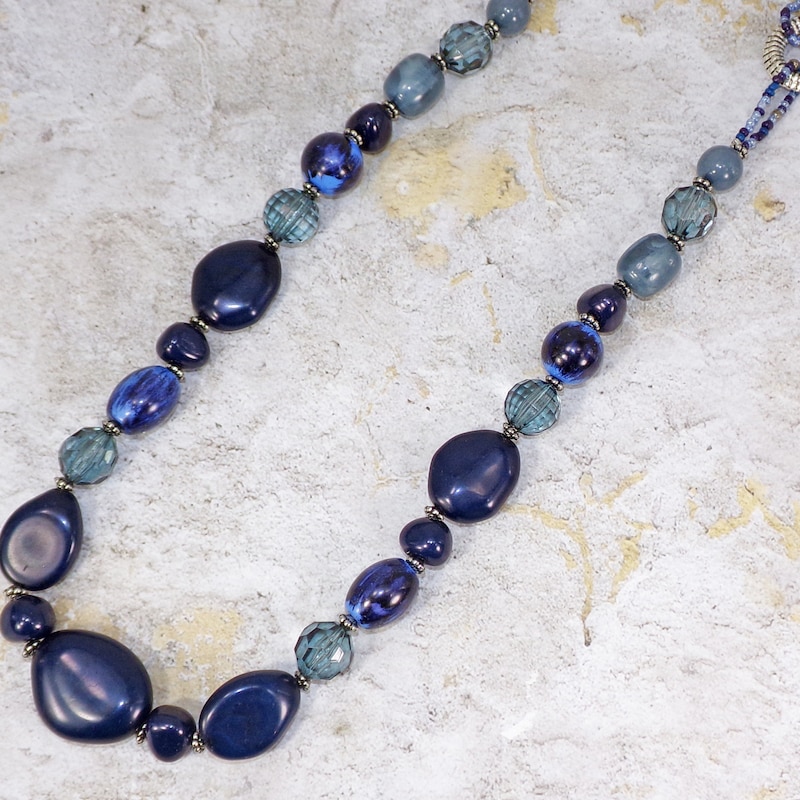 Long Blue Necklaces - Etsy