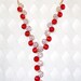 Red Crystal Y Necklace Design Creatred With All Red Round Crystals and ...
