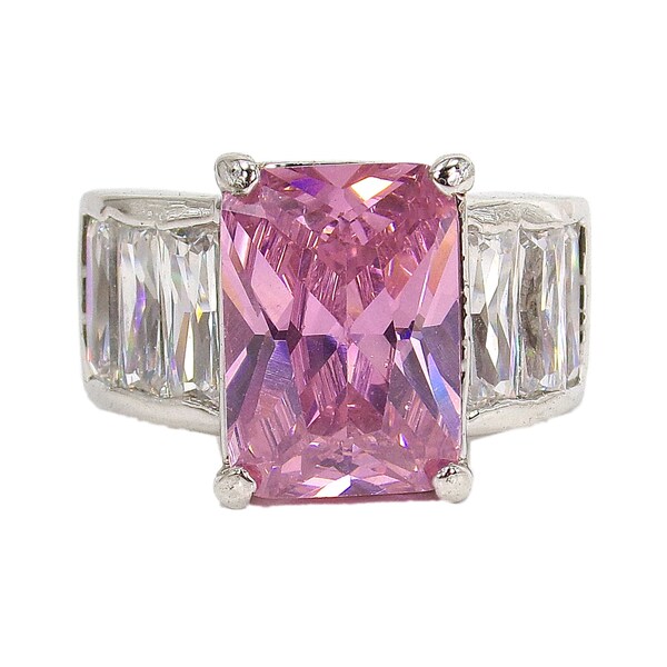 Pink Cz Ring - Etsy