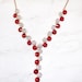 Red Crystal Y Necklace Design Creatred With All Red Round Crystals and ...