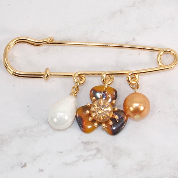 Safety Pin Brooch - Etsy