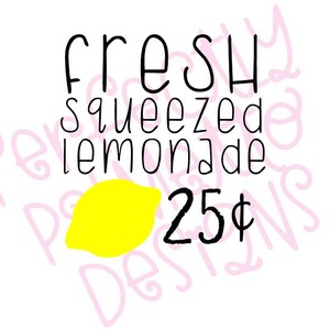 Fresh Squeezed Lemonade SVG Cut File Lemonade SVG Lemon SVG Lemon Sign ...
