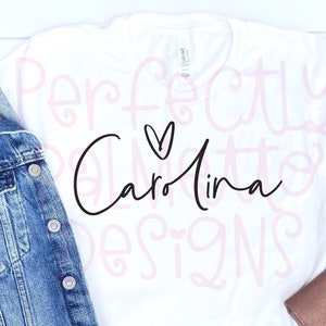 Carolina Script SVG Carolina Girl Shirt SVG South Carolina SVG North ...