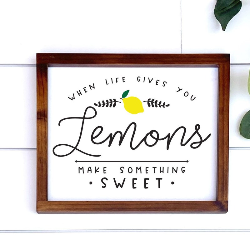 Lemon Sign - Etsy