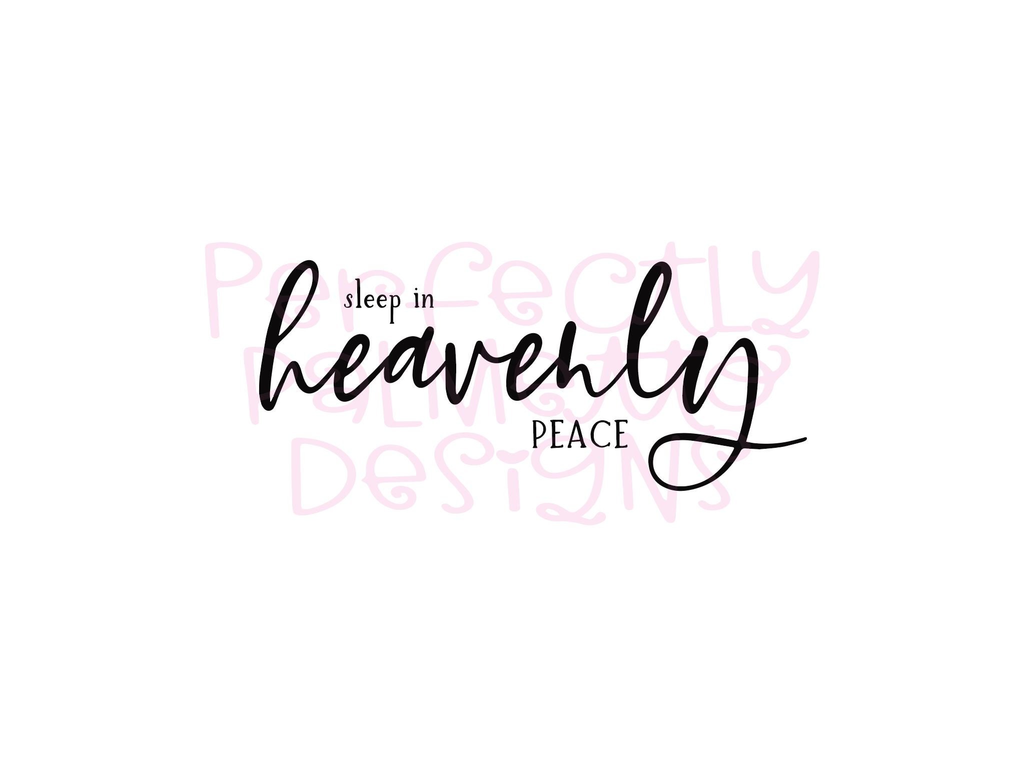 Sleep in Heavenly Peace Sign SVG Cut File Silent Night SVG - Etsy