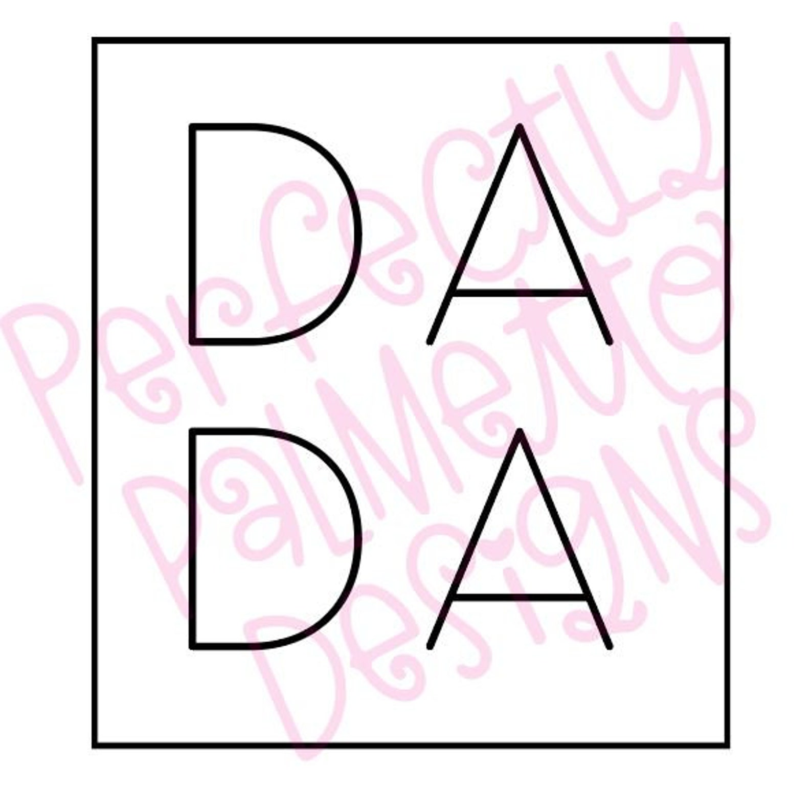 Dada Square SVG Cut File Dada Shirt SVG Dad Life Quote SVG - Etsy