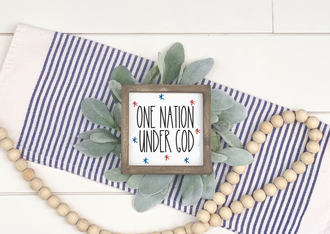 One Nation Under God SVG Cut File Rae Dunn Inspired SVG Rae Dunn SVG ...