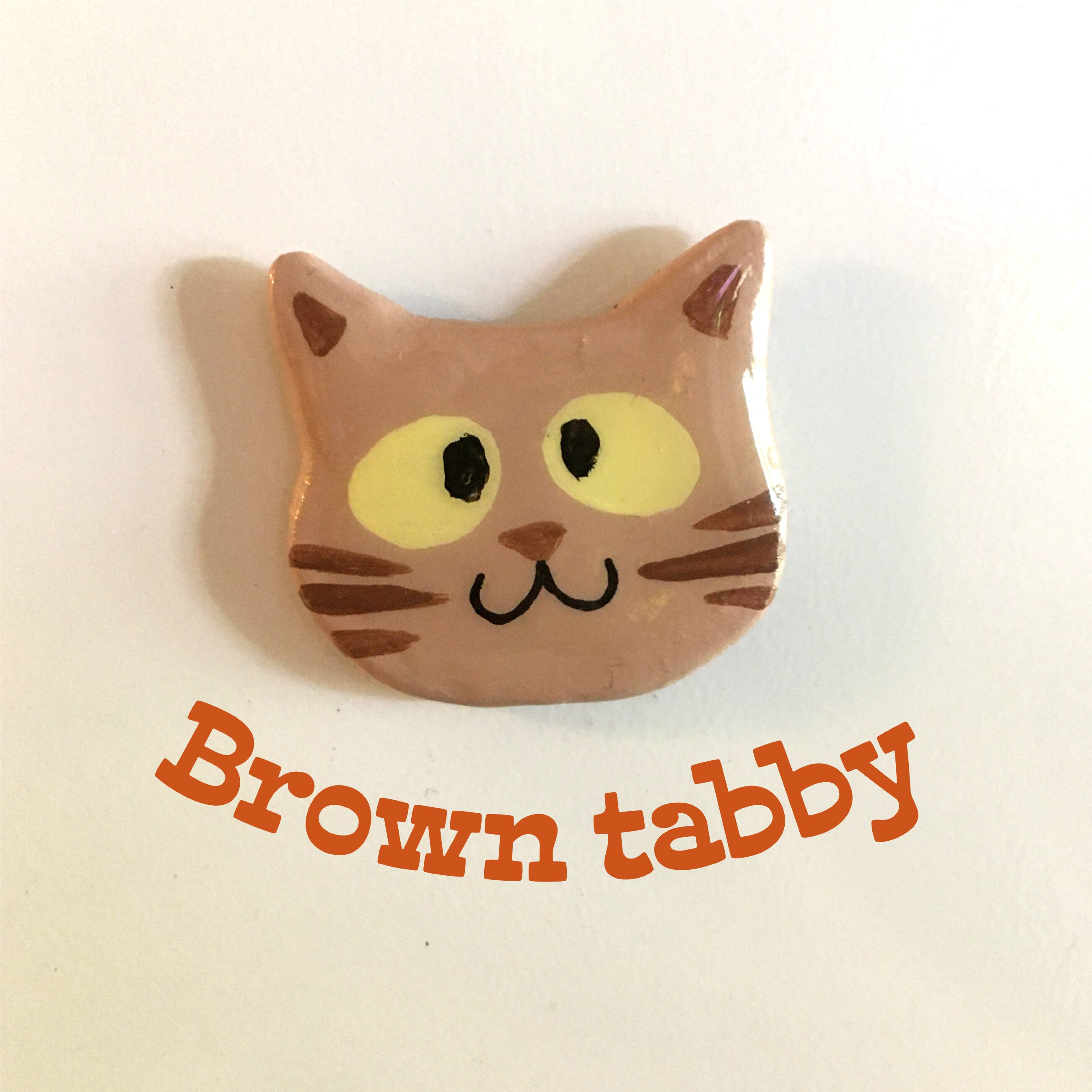 Clay Cat Magnets - Etsy