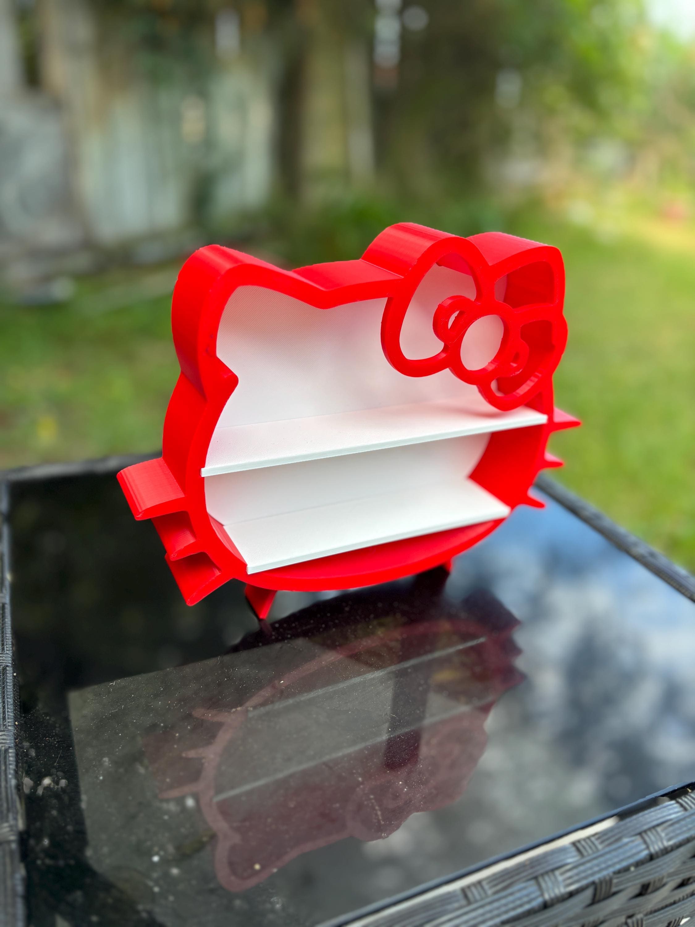 Hello Kitty Head Shape 3d Printed Shelf, Miniverse, Home Decor, Girls ...