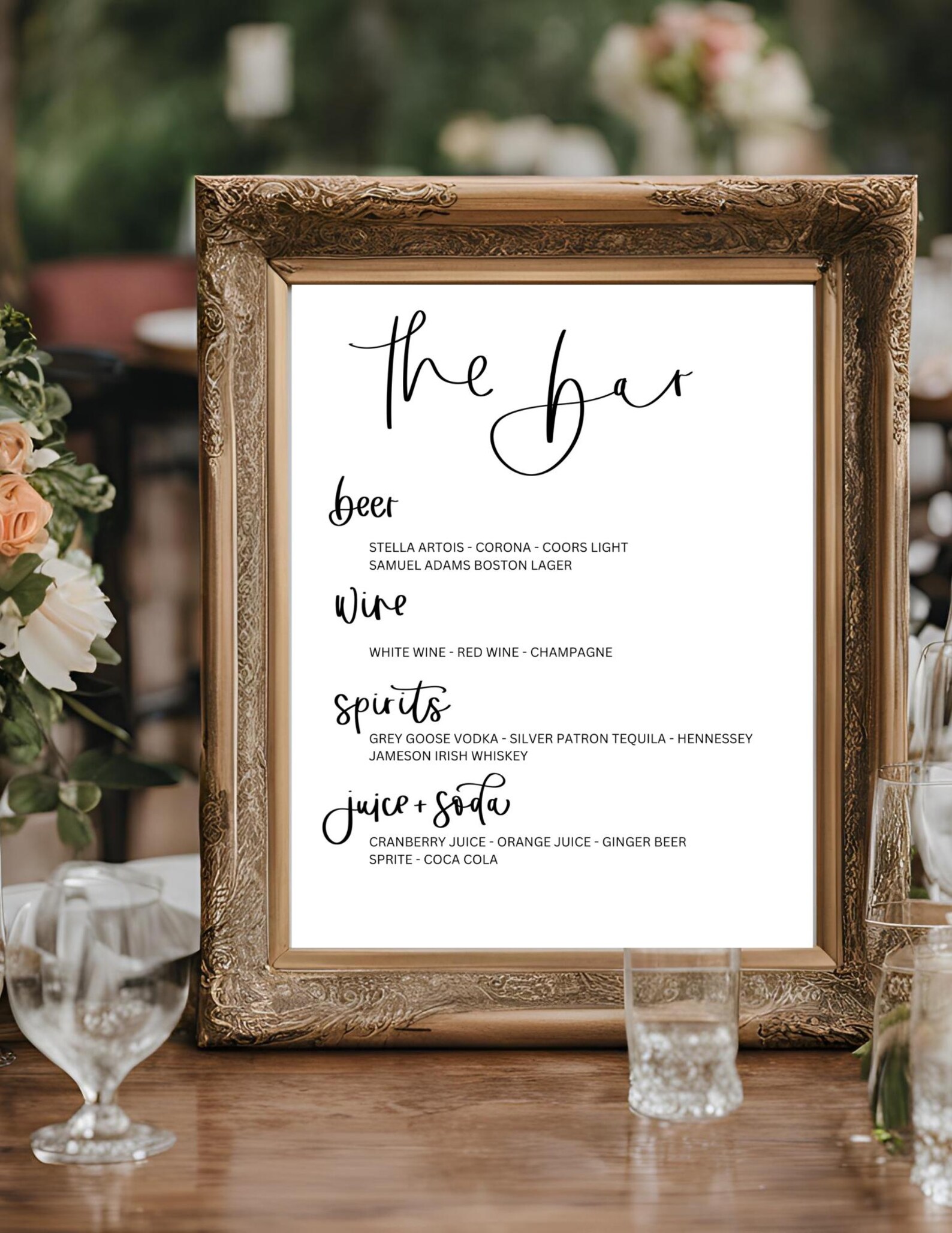 Bar Menu Template,simple Bar Menu, Printable Bar Menu Template,modern ...