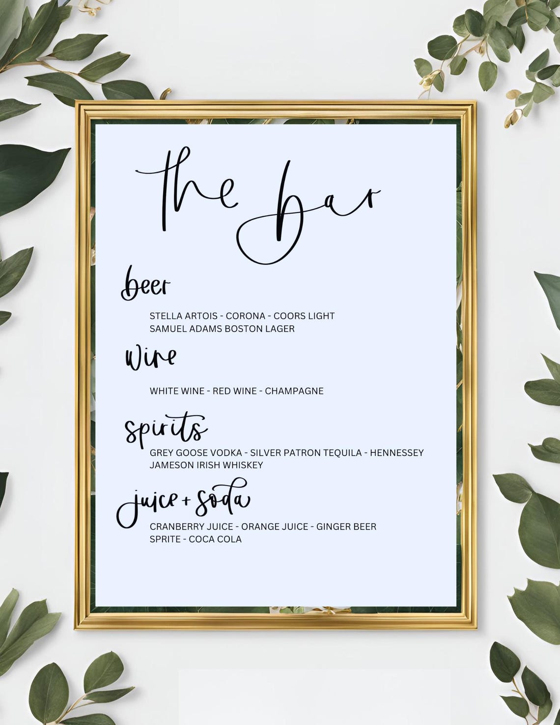 Bar Menu Template,simple Bar Menu, Printable Bar Menu Template,modern ...
