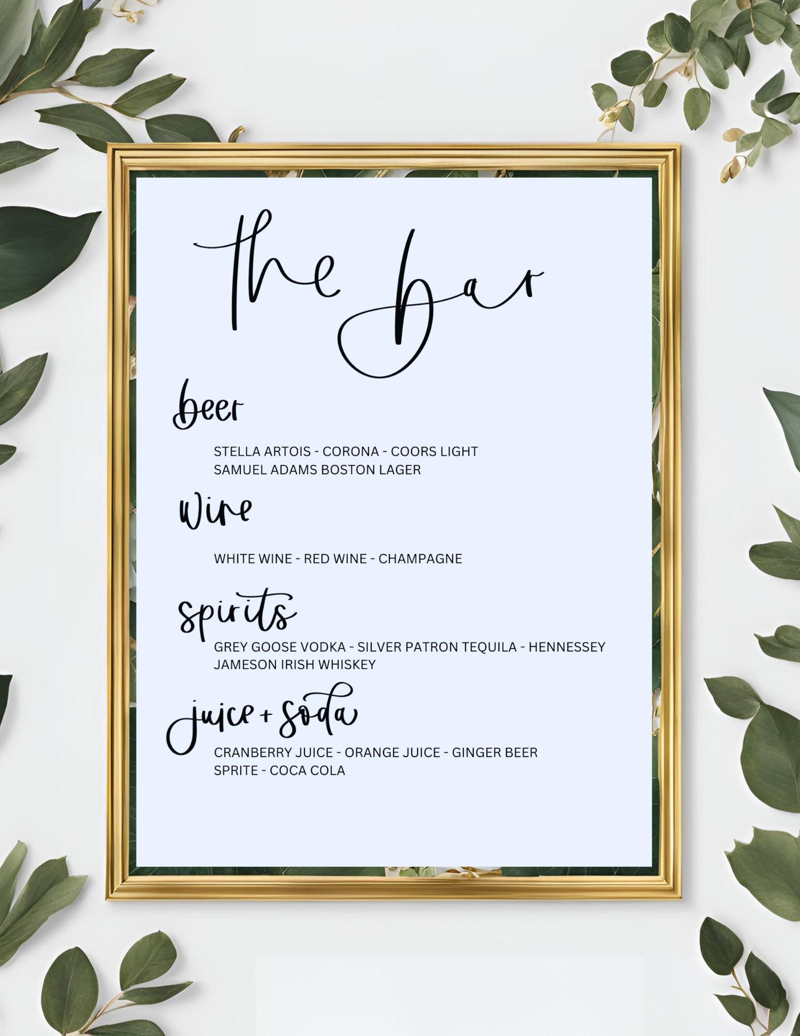 Bar Menu Template,simple Bar Menu, Printable Bar Menu Template,modern ...