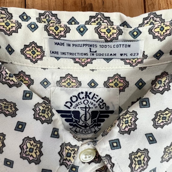 Vintage Dockers Southwestern Pattern Button Down Shir… - Gem