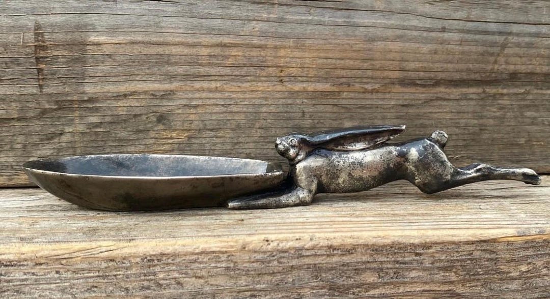 Silver Rabbit Miso Spoon Handmade and Hand Cast Japanese Rabbit - Etsy