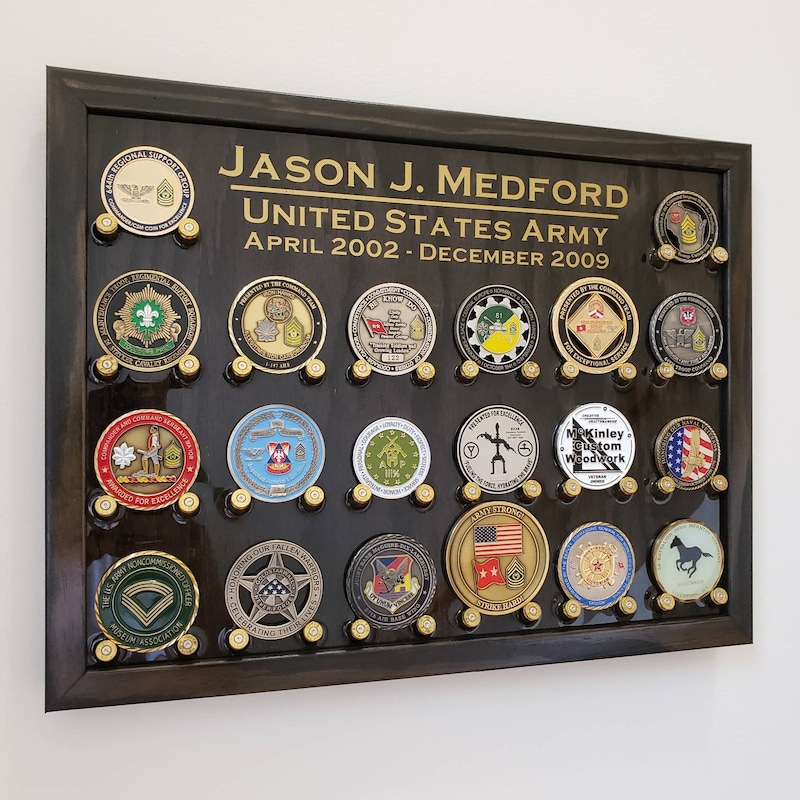 Challenge Coin Display - Etsy