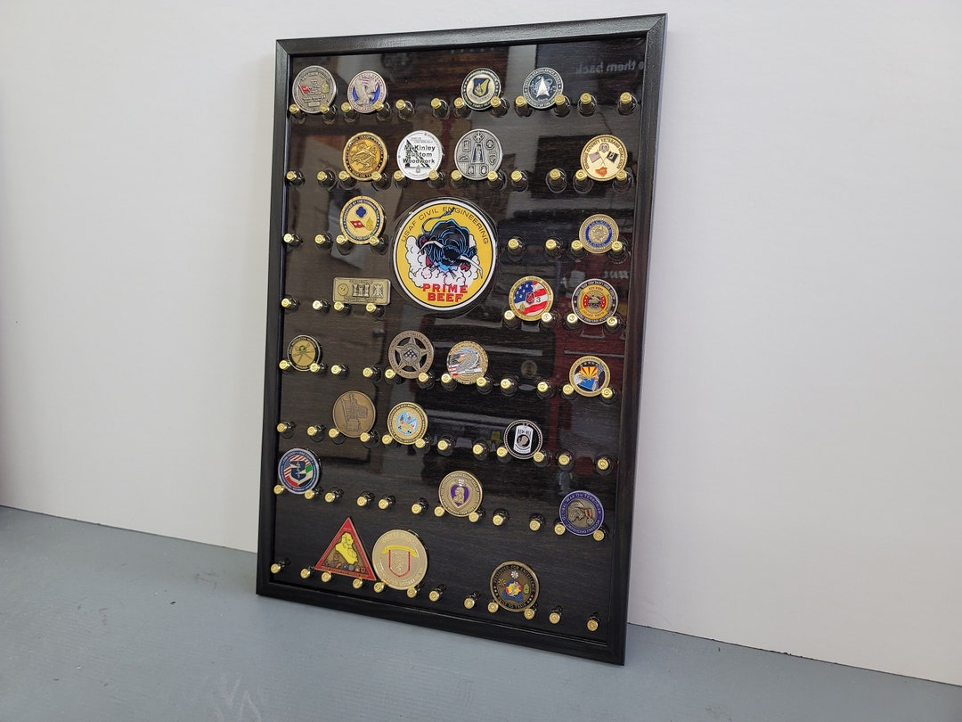 Prime BEEF Challenge Coin Display 9mm Bullet Casings Military Navy Air ...