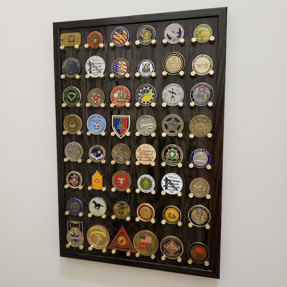 48ct Challenge Coin Display 9mm Bullet Casings Wall Mounted - Etsy