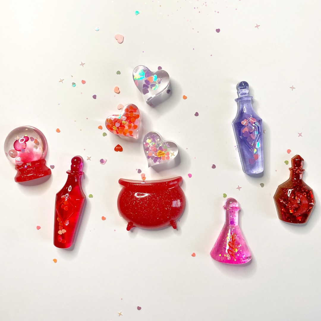 Love Potion, Resin Loose Parts, Handmade Resin, Sensory Play,sensory ...