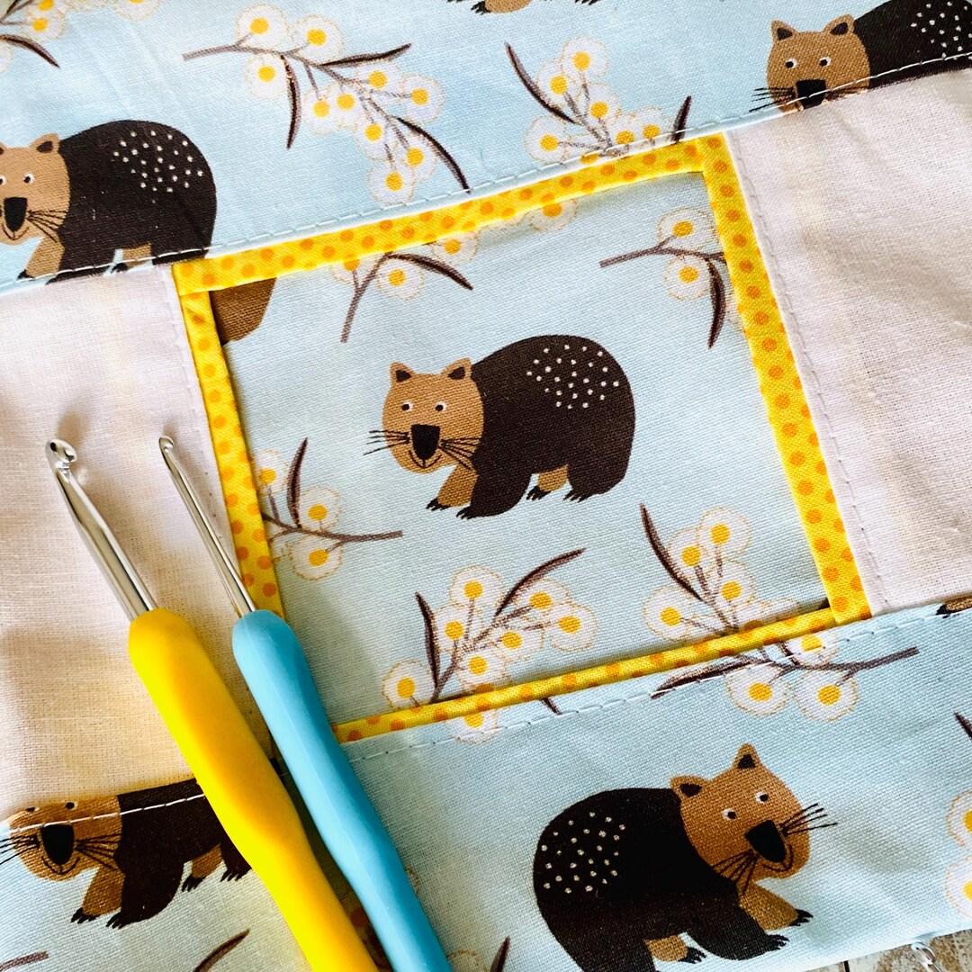 William Wombat Crochet Hook Storage Pouch Zippered Purse Wombats - Etsy