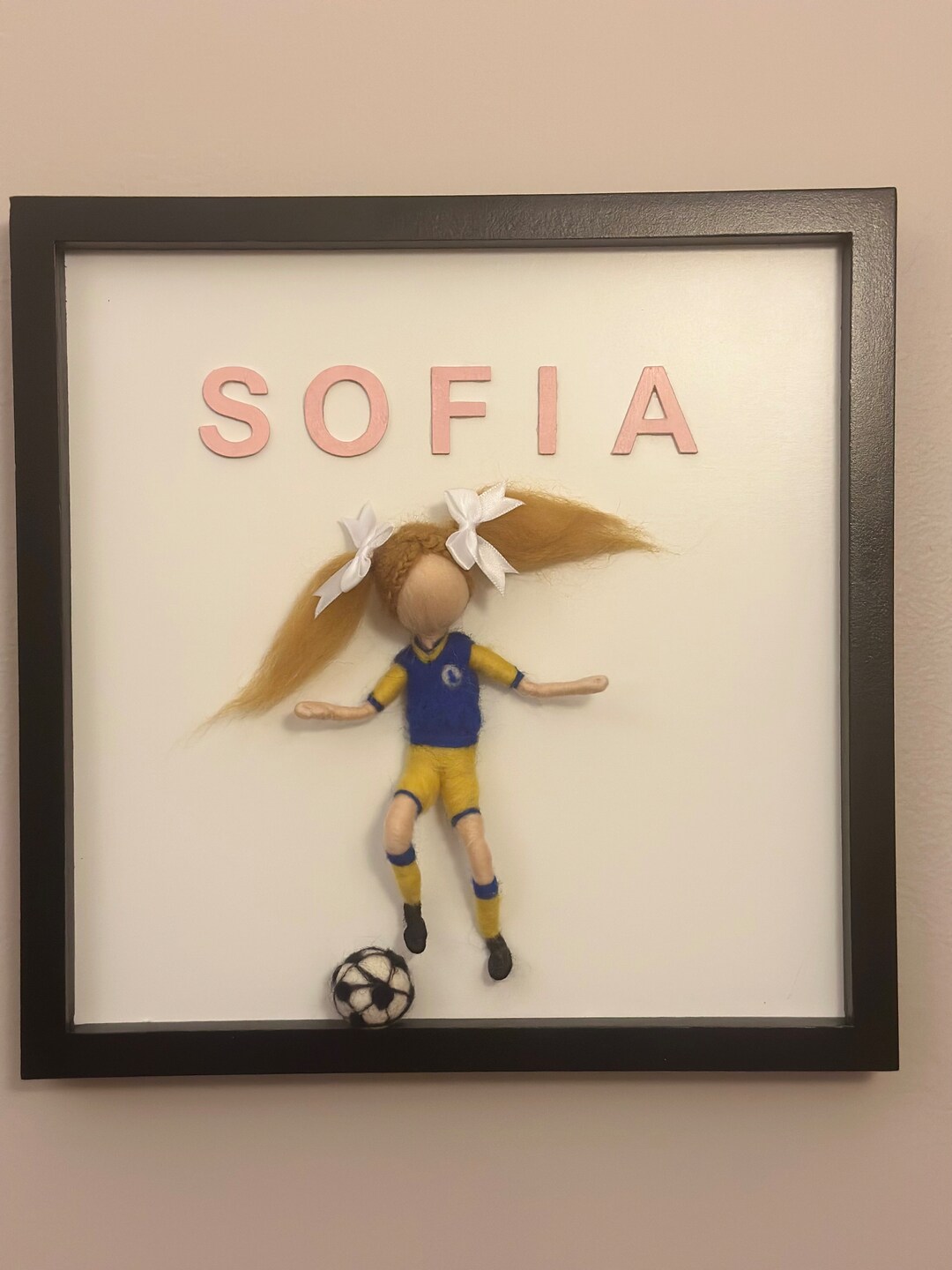 Customized Soccer Player Wall Decor - Etsy