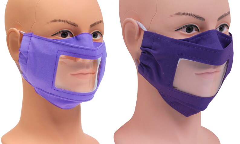 Clear Face Mask Lip Reading Face MaskWashable Reusable Face | Etsy