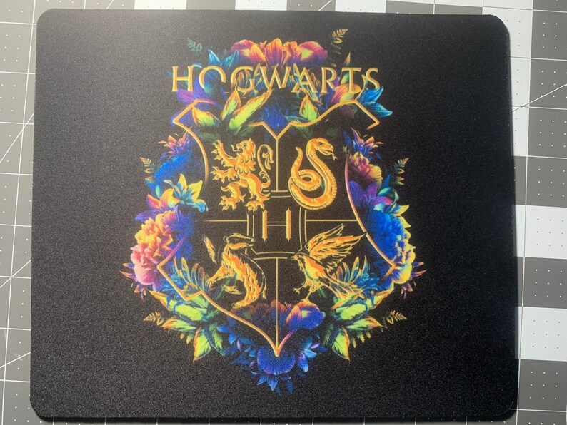 Harry Potter Floral Mouse Pad - Etsy