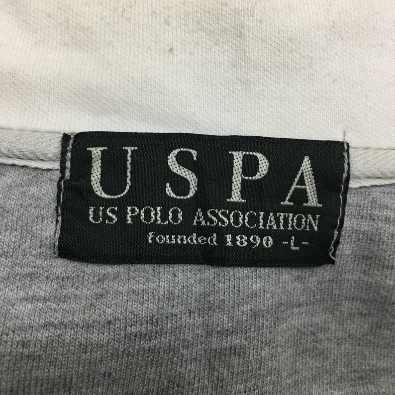 USPA POLO ASSOCIATION Sweatshirt Big Logo Spell Out Pullover - Etsy
