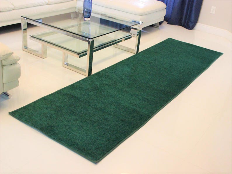 Custom Cut Green Carpet Runner, Green Home Area Rug, Wedding Aisle ...
