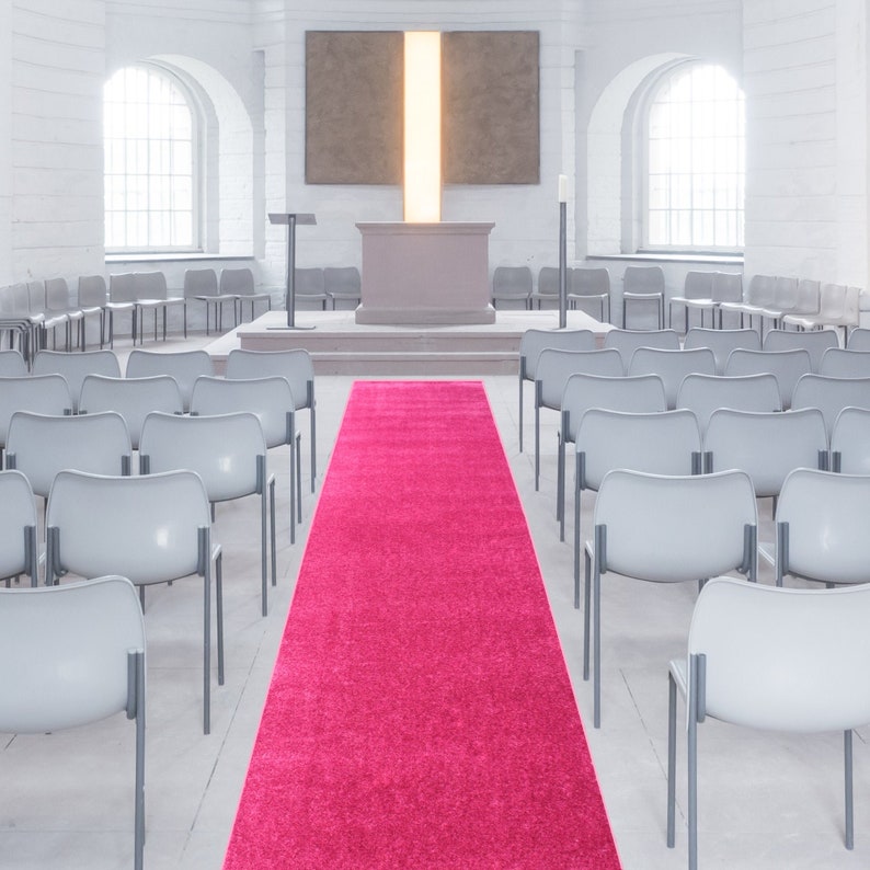 Custom Cut Pink Carpet Runner, Pink Home Area Rug, Wedding Aisle Runner ...