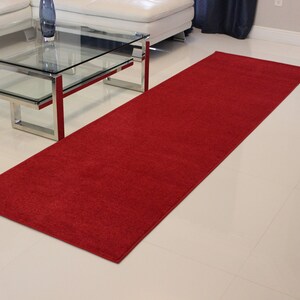 Custom Cut Red Carpet Runner, Red Home Area Rug, Wedding Aisle Runner ...