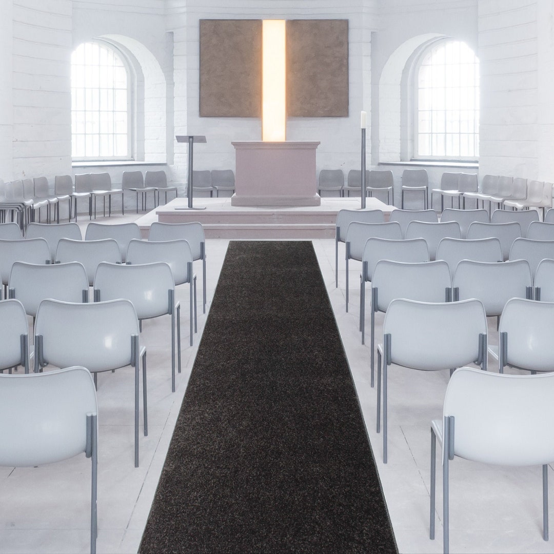 Custom Cut Black Carpet Runner, Black Home Area Rug, Wedding Aisle ...