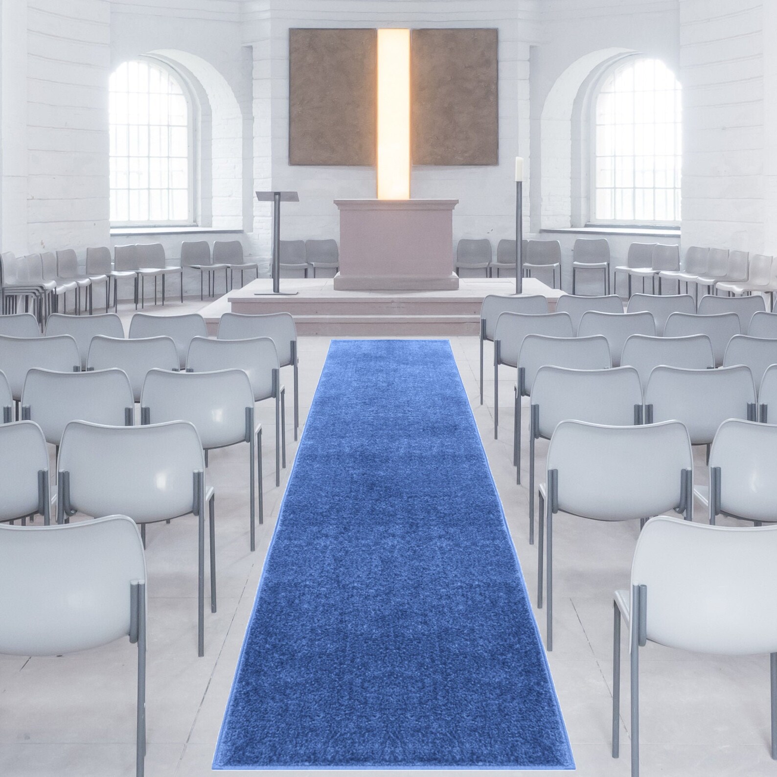 Custom Cut Blue Carpet Runner Blue Home Area Rug Wedding | Etsy