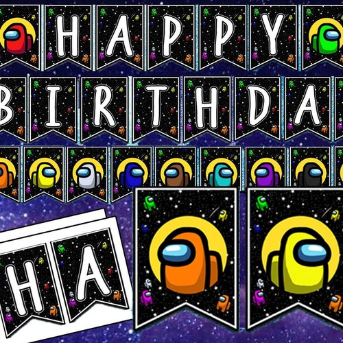 Among Us Birthday Party Printables - Etsy