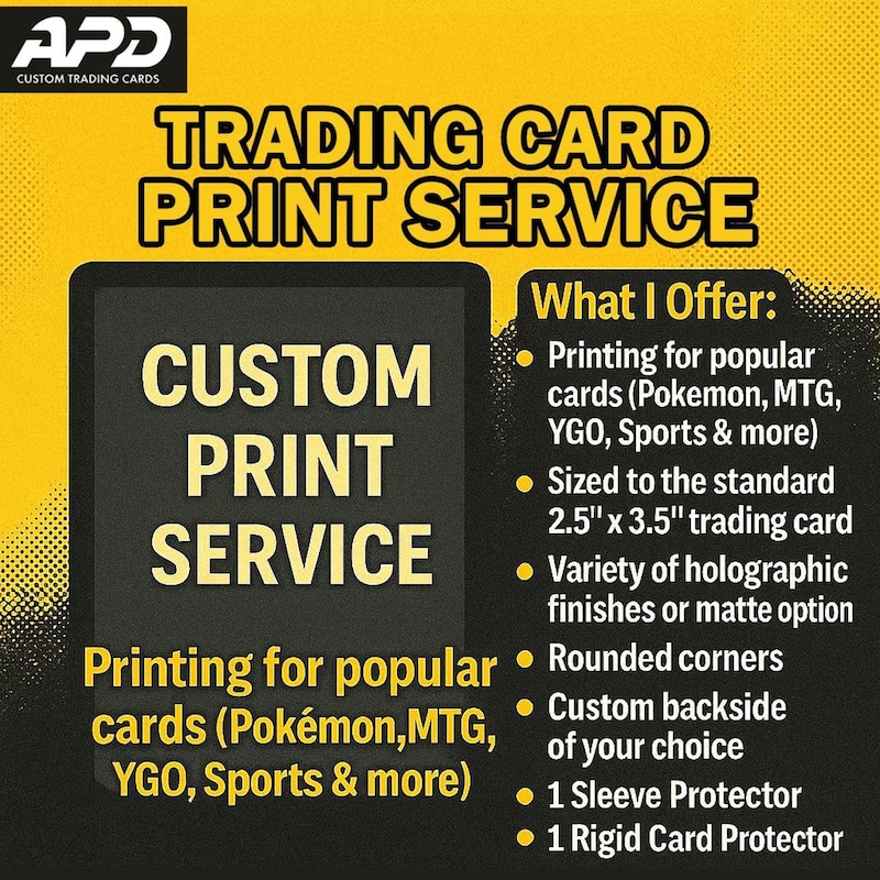 Custom Proxy Printing - Etsy