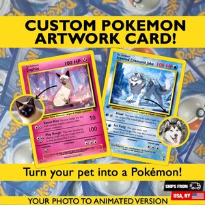 Custom Pokemon Card, Pet as Pokemon , Pokemon Card, Turn Your Pet Into ...