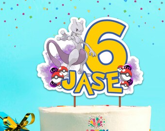 Mewtwo Cake Topper | Etsy