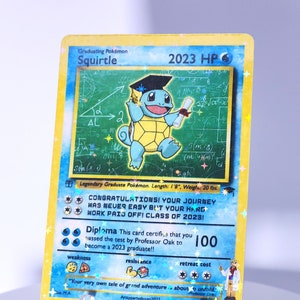 Squirtle Graduation Card, Pikachu Graduation Card, Pokemon Graduation ...