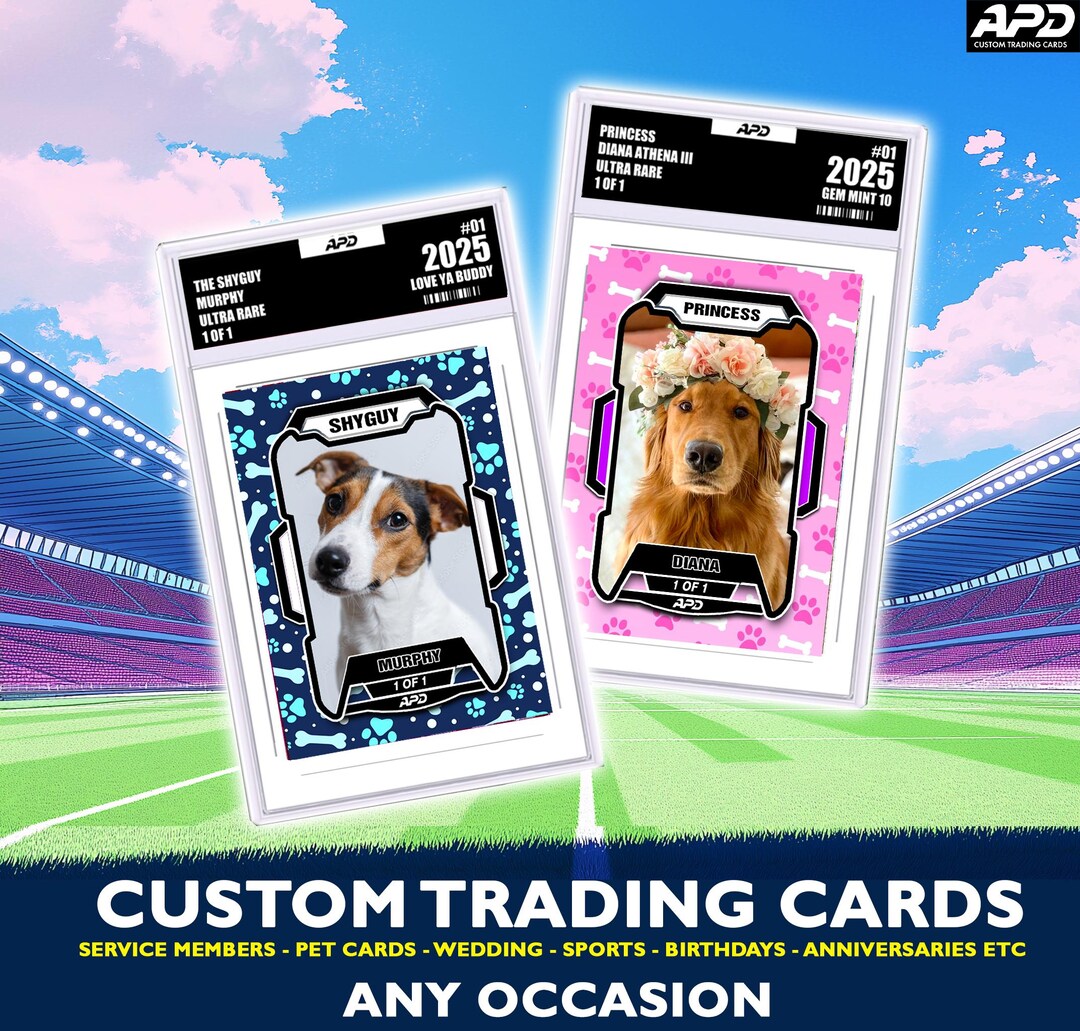 Sport Card for Pets, Custom Pet Cards, ESA Card, K9 Custom Cards ...